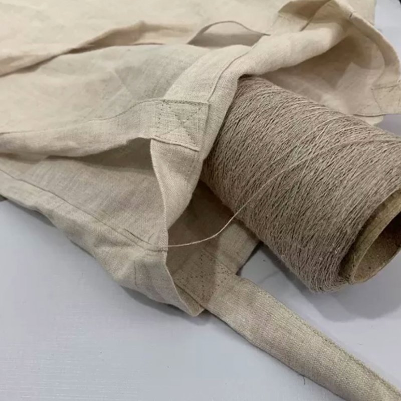 Linen Bag Sustainable Biodegradable Natural Fiber Fabric Cotton Linen ...